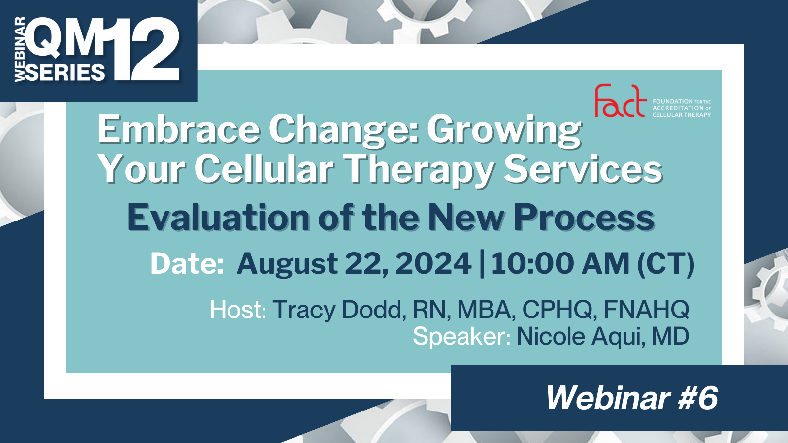 Foundation for the Accreditation of Cellular Therapy: Upcoming Events